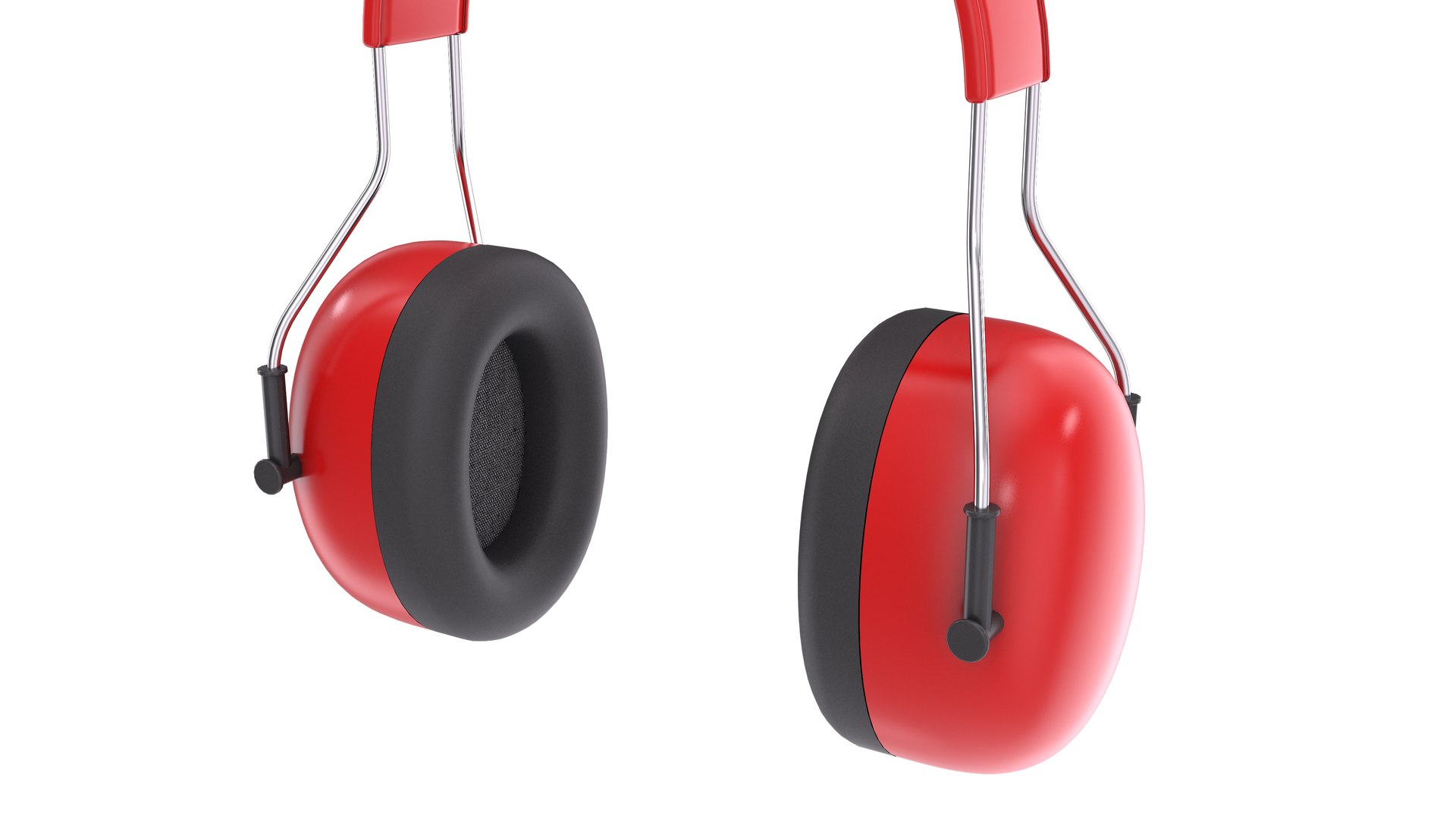 Generic Noise-Cancelling Headphone - Red 3D Model - TurboSquid 1910825