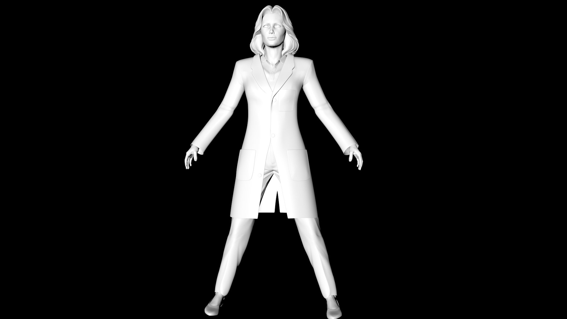 3D woman doctor model - TurboSquid 1753202
