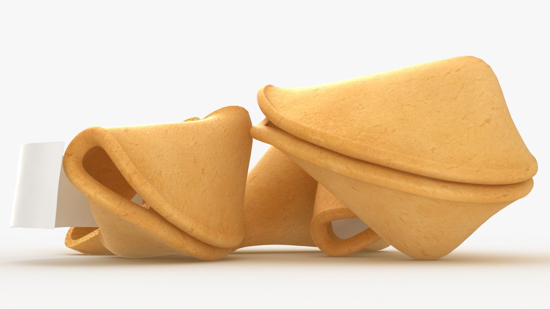 3D realistic broken fortune cookies - TurboSquid 1496011