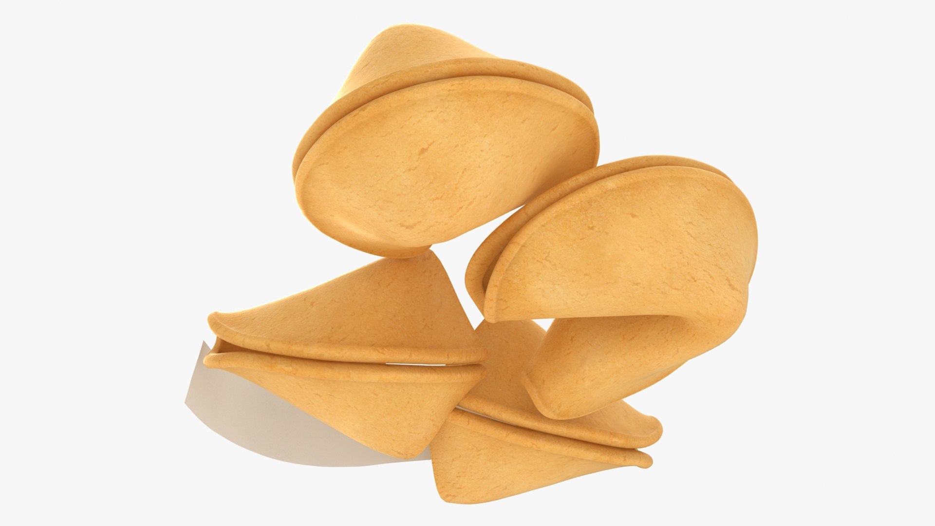 3D realistic broken fortune cookies - TurboSquid 1496011