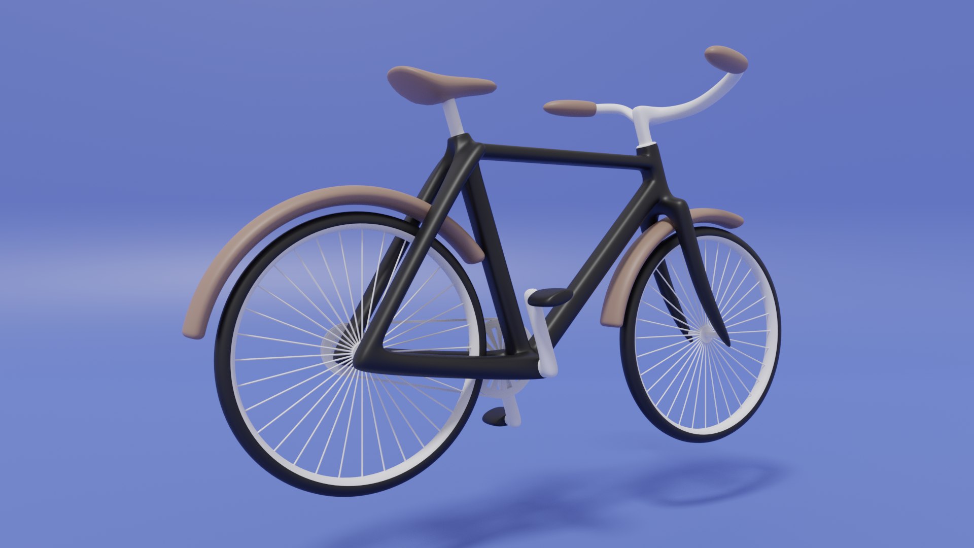 3D Cartoon Cute Bicycle Model - TurboSquid 2204165