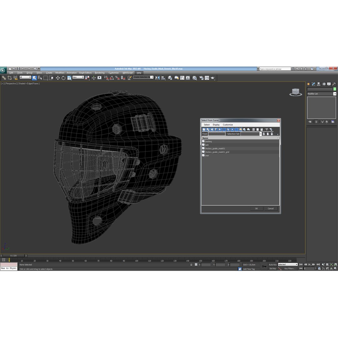 3d Model Hockey Goalie Mask Generic