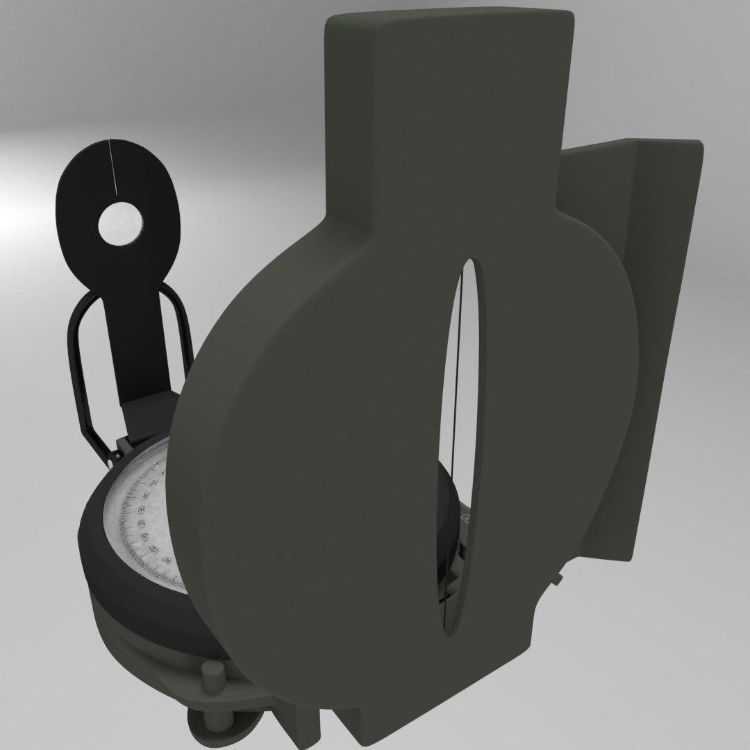 3D Military Compass Model - TurboSquid 1371366