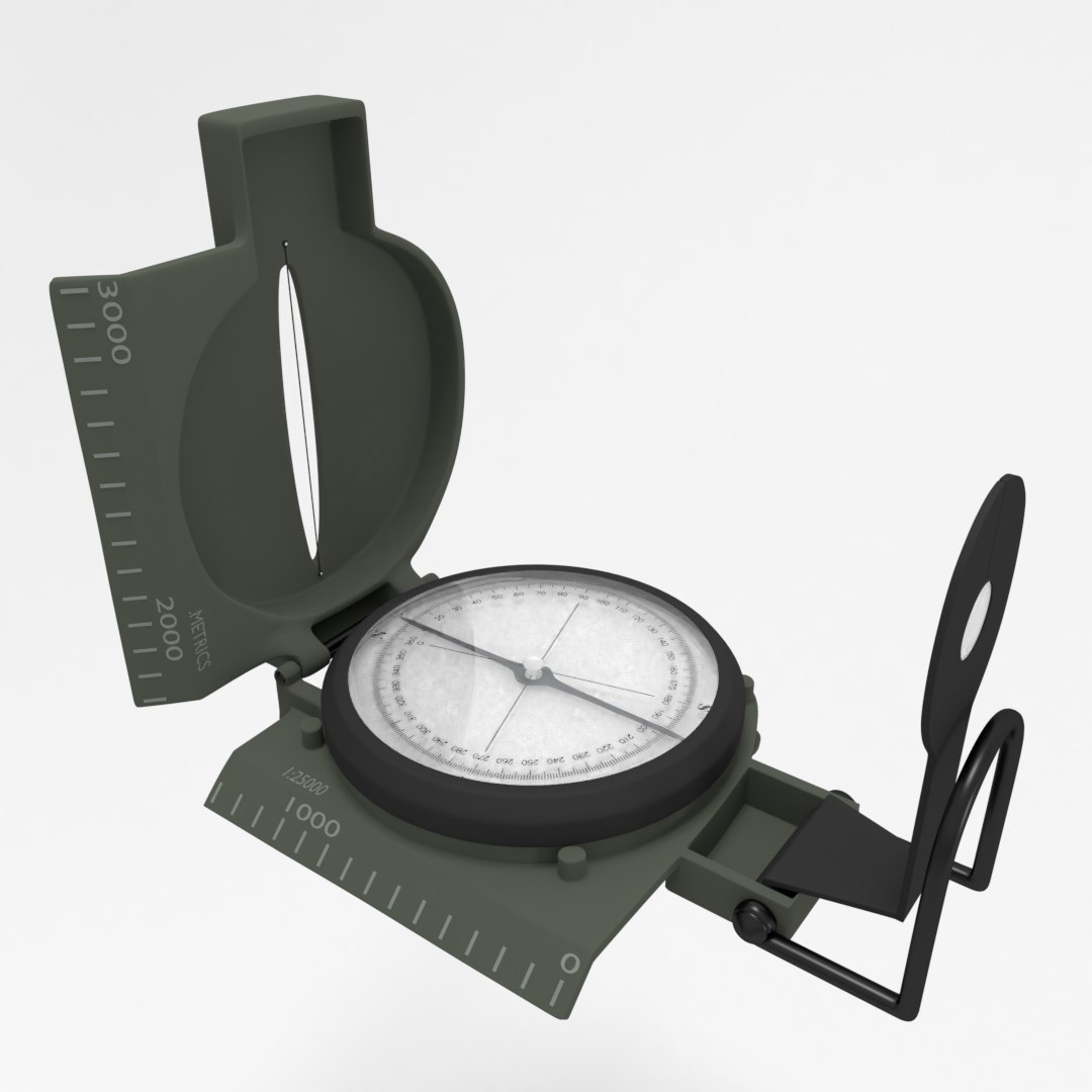 3D Military Compass Model - TurboSquid 1371366