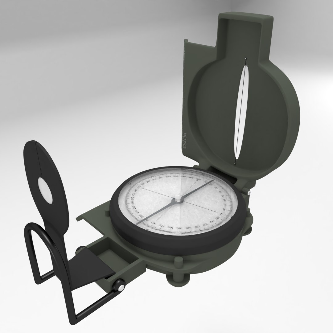 3D Military Compass Model - TurboSquid 1371366
