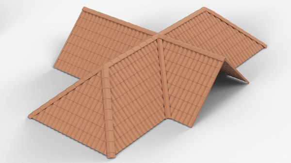 골판지 지붕 구조 테라코타 3D 모델 - TurboSquid 2371694