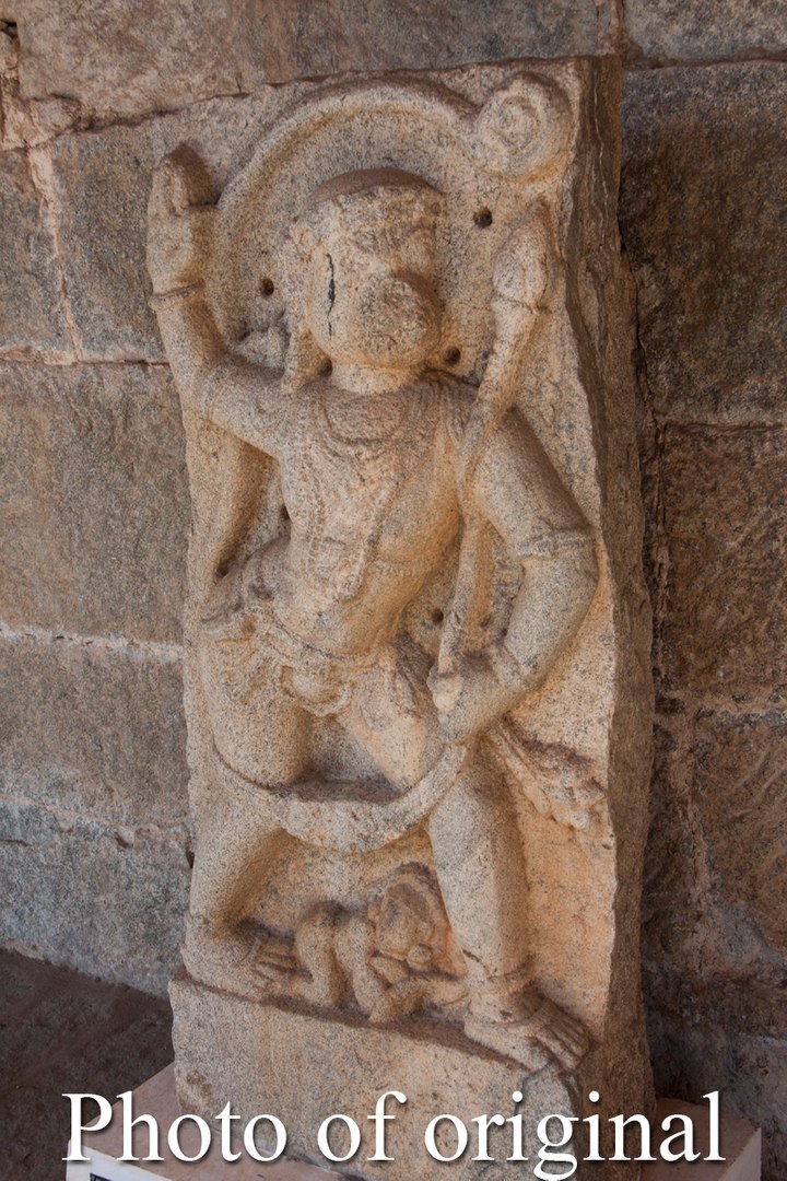 Hanuman Bas Relief Hampi 3d Max