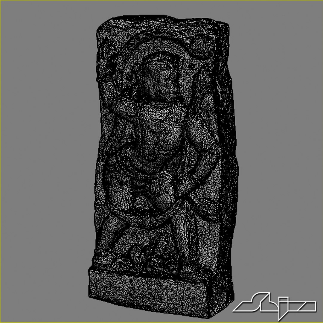 Hanuman Bas Relief Hampi 3d Max