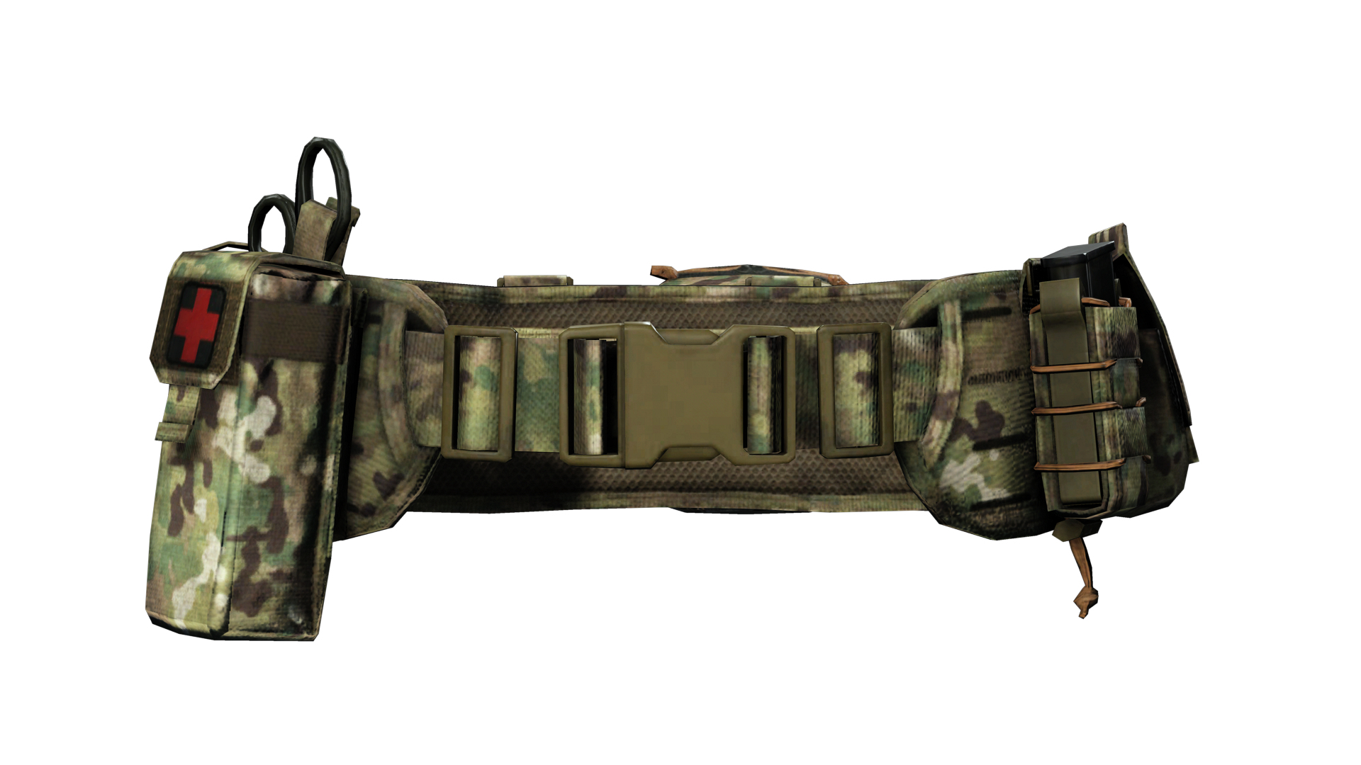 3D Tactical Camo Combat Belt - Game Ready 3D Model Model - TurboSquid ...