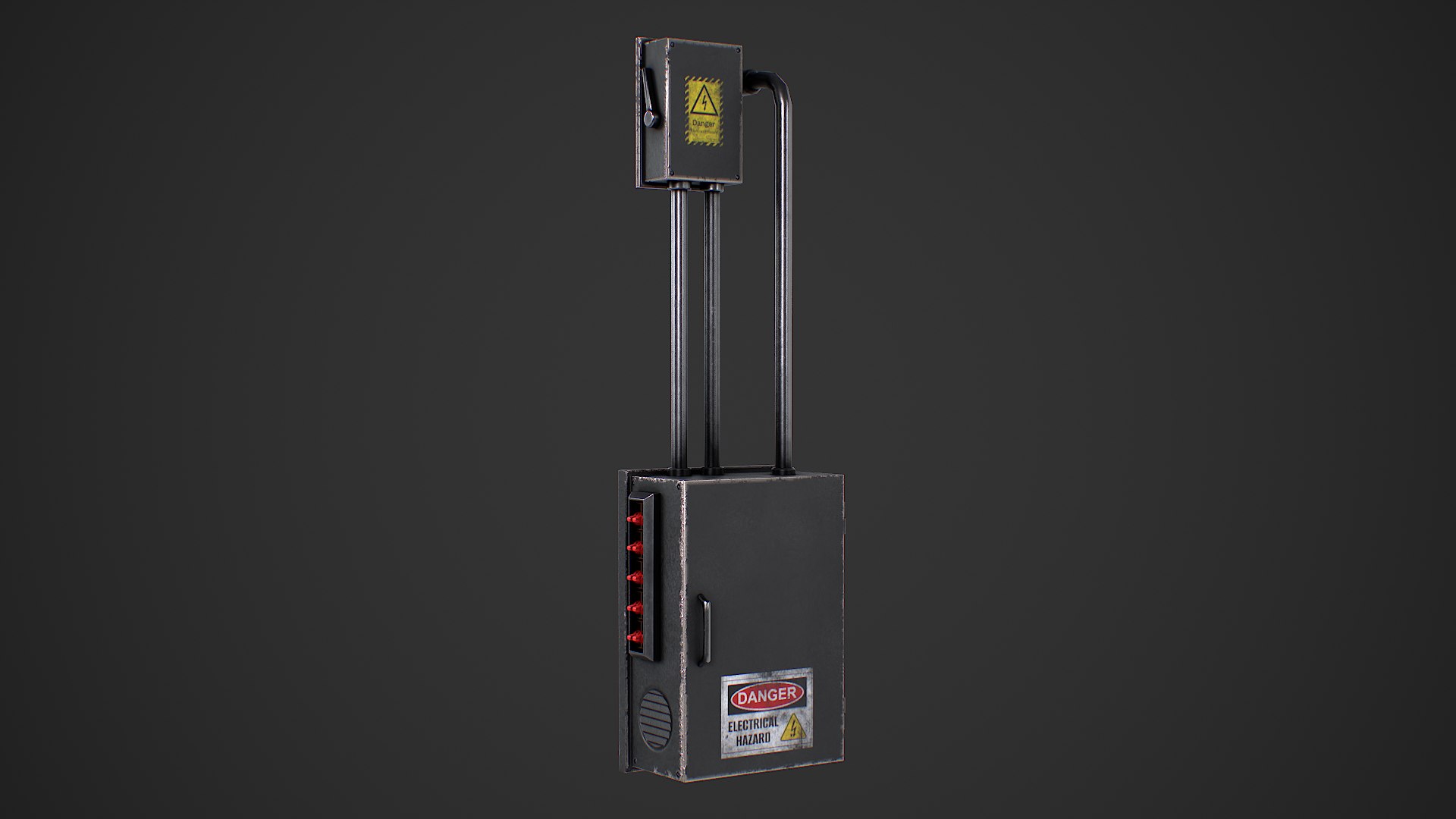 3D Main Power Switch Box Closed Model - TurboSquid 2096969