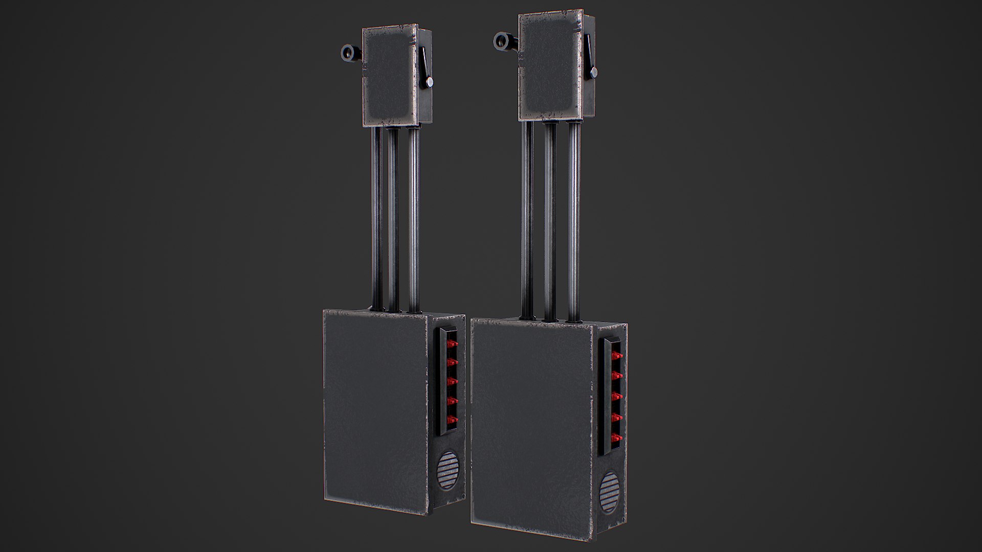 3D Main Power Switch Box Closed Model - TurboSquid 2096969