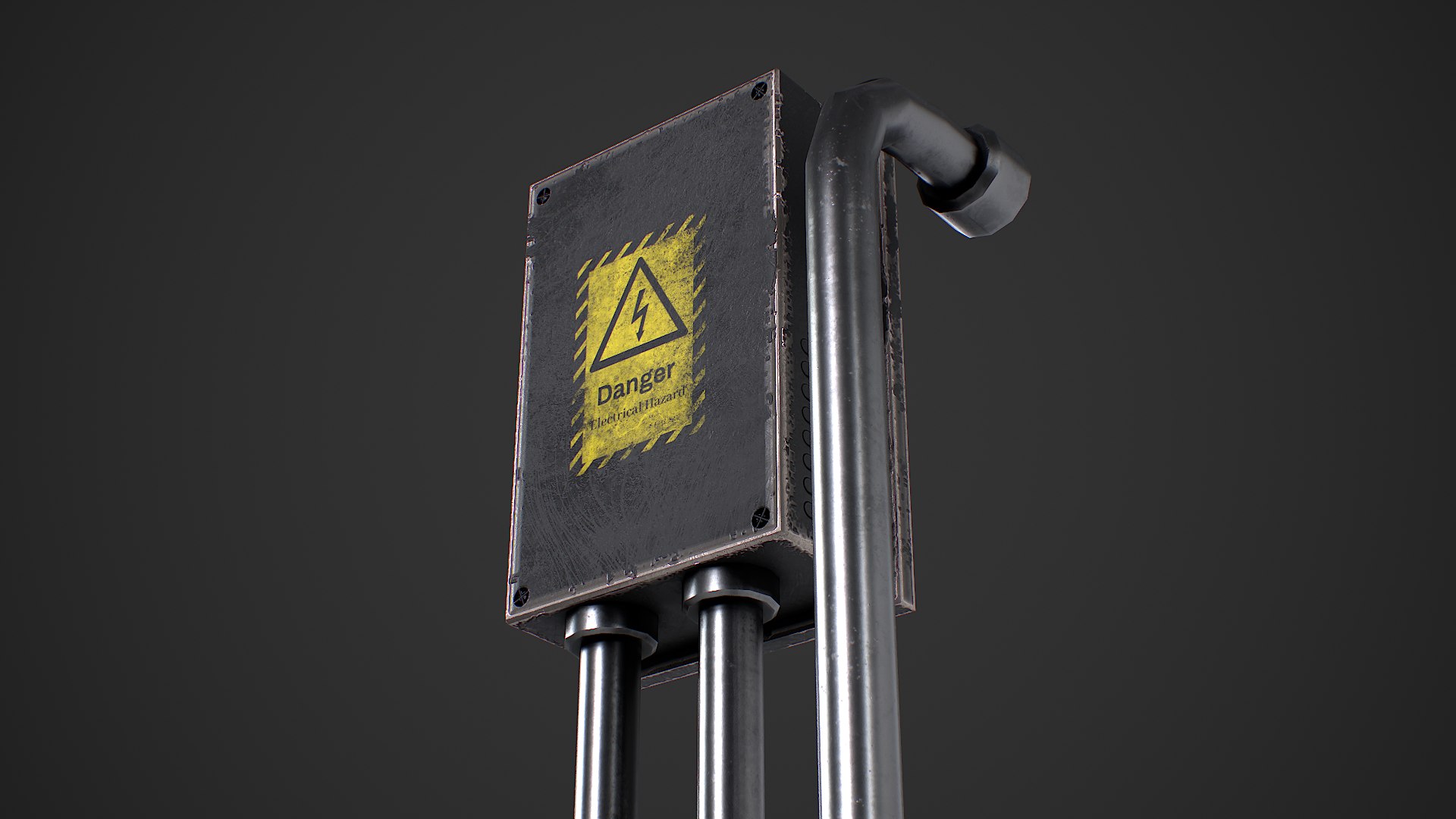 3D Main Power Switch Box Closed Model - TurboSquid 2096969