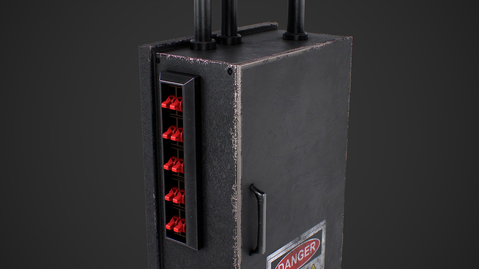 3D Main Power Switch Box Closed Model - TurboSquid 2096969