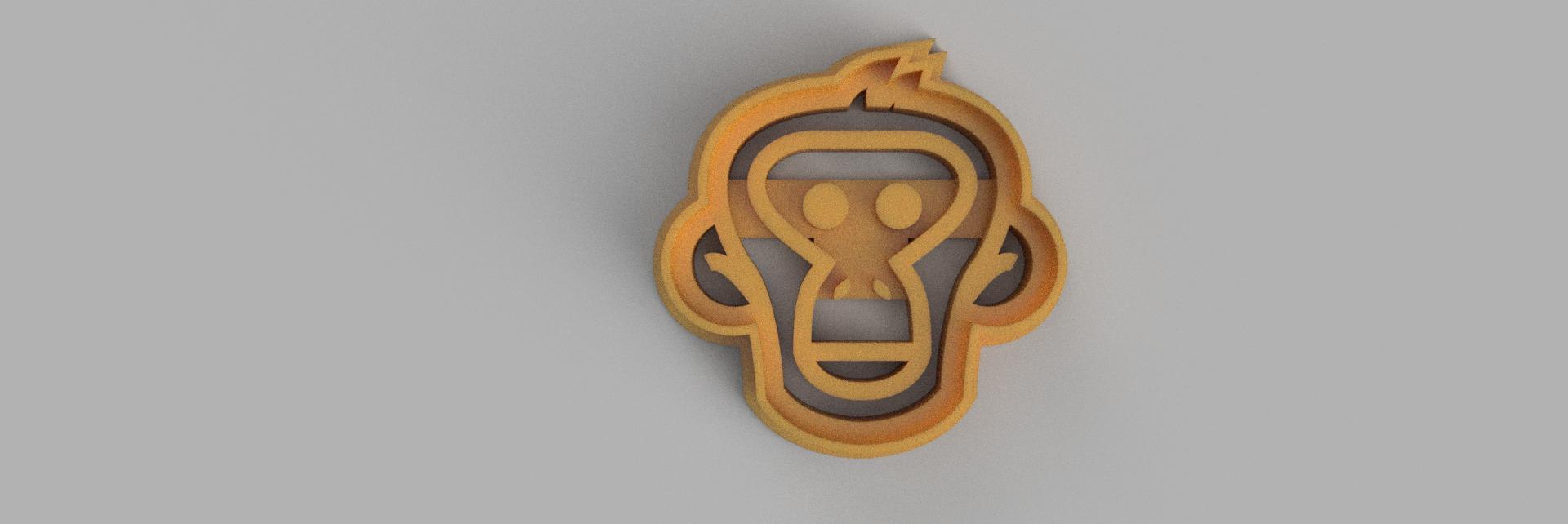 MONKEY COOKIE CUTTER 3D Model - TurboSquid 2224344