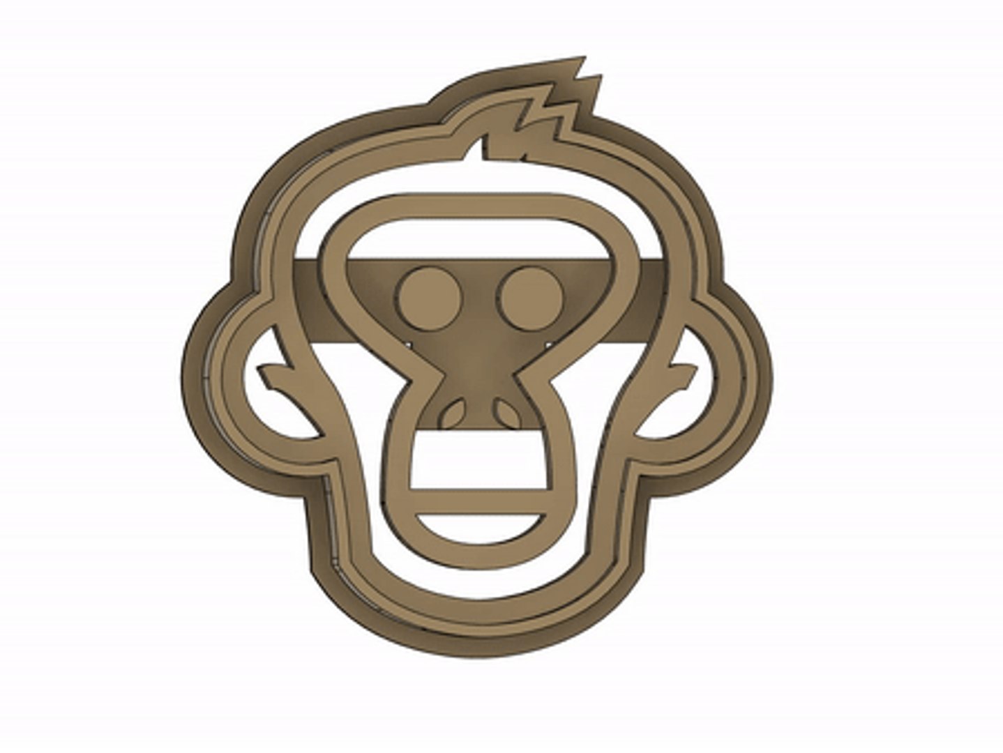 MONKEY COOKIE CUTTER 3D Model - TurboSquid 2224344
