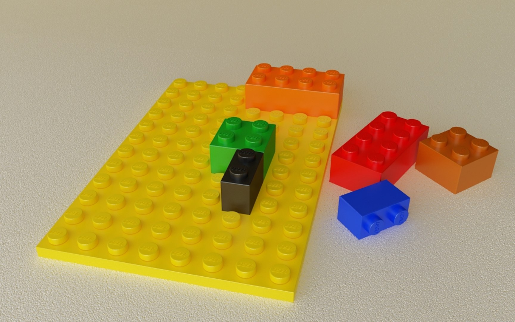 3d model lego modeled