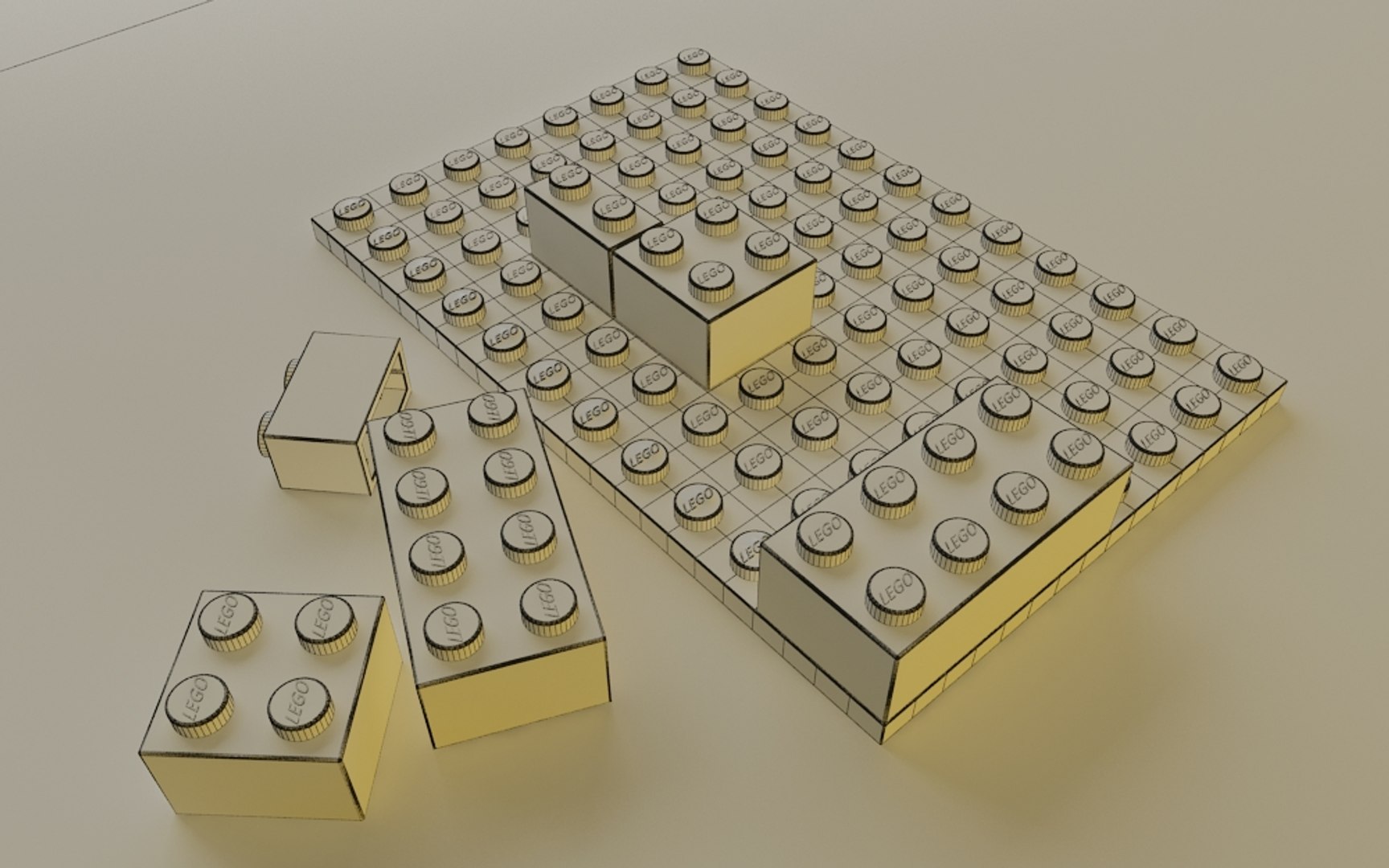 3d model lego modeled