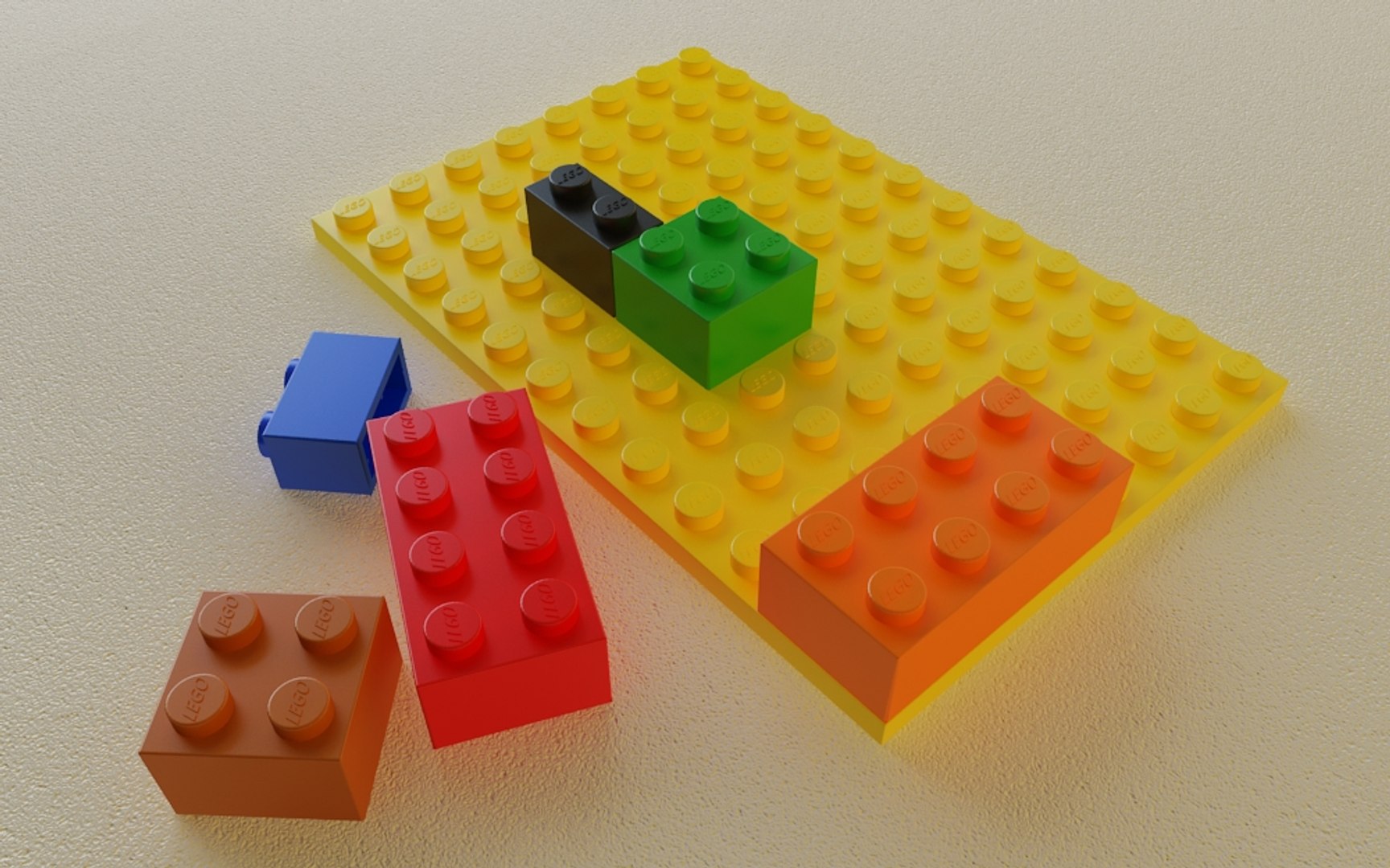 3d model lego modeled