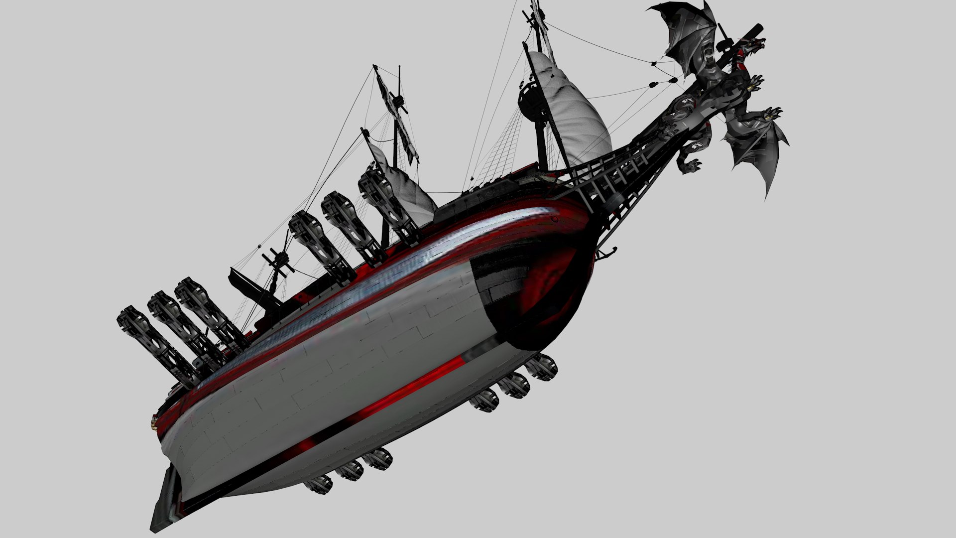 Dragon Pirate Ship 3D - TurboSquid 2250330