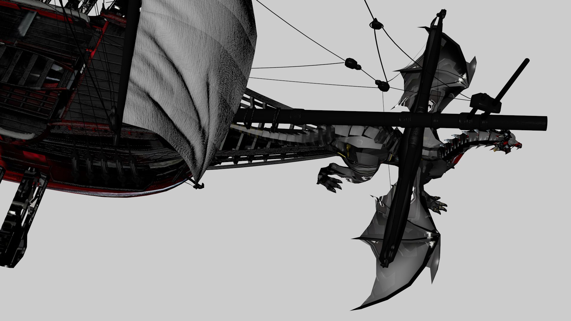 Dragon Pirate Ship 3D - TurboSquid 2250330