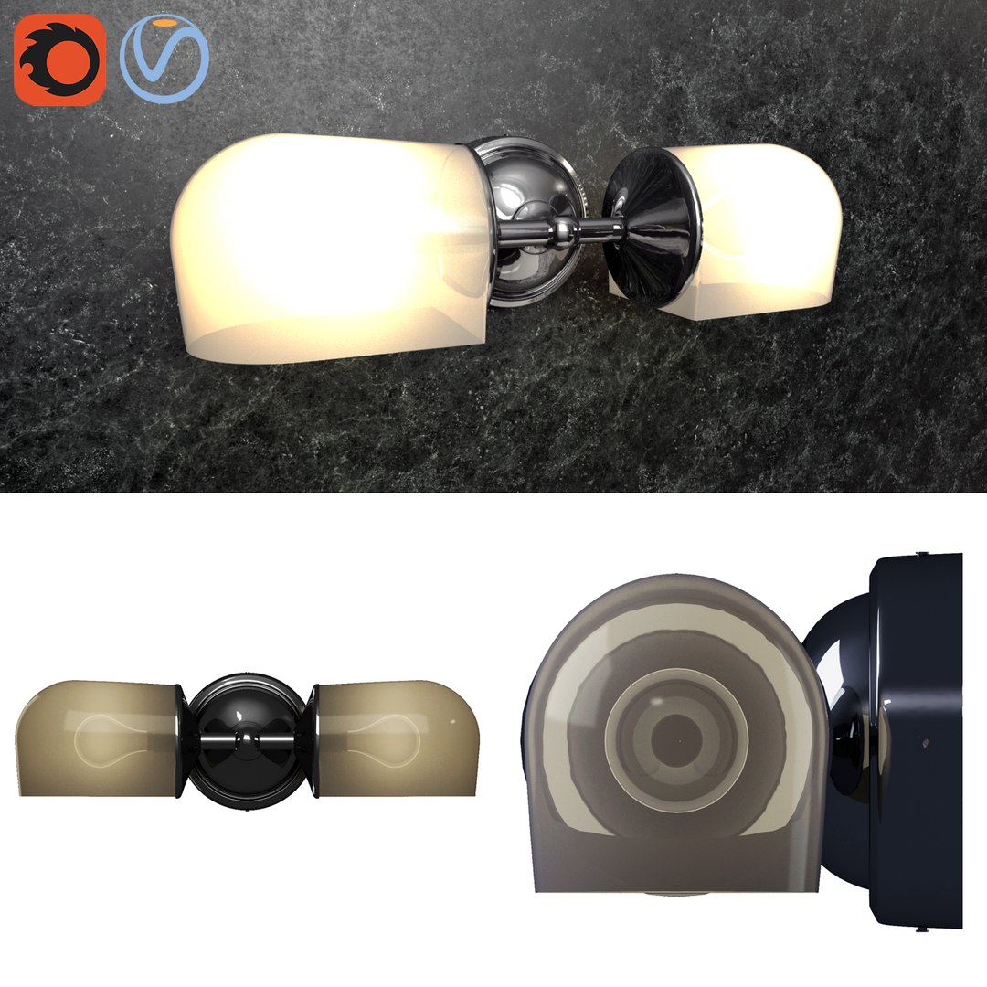 3D Mercer Double Horizontal Sconce Model - TurboSquid 1306005