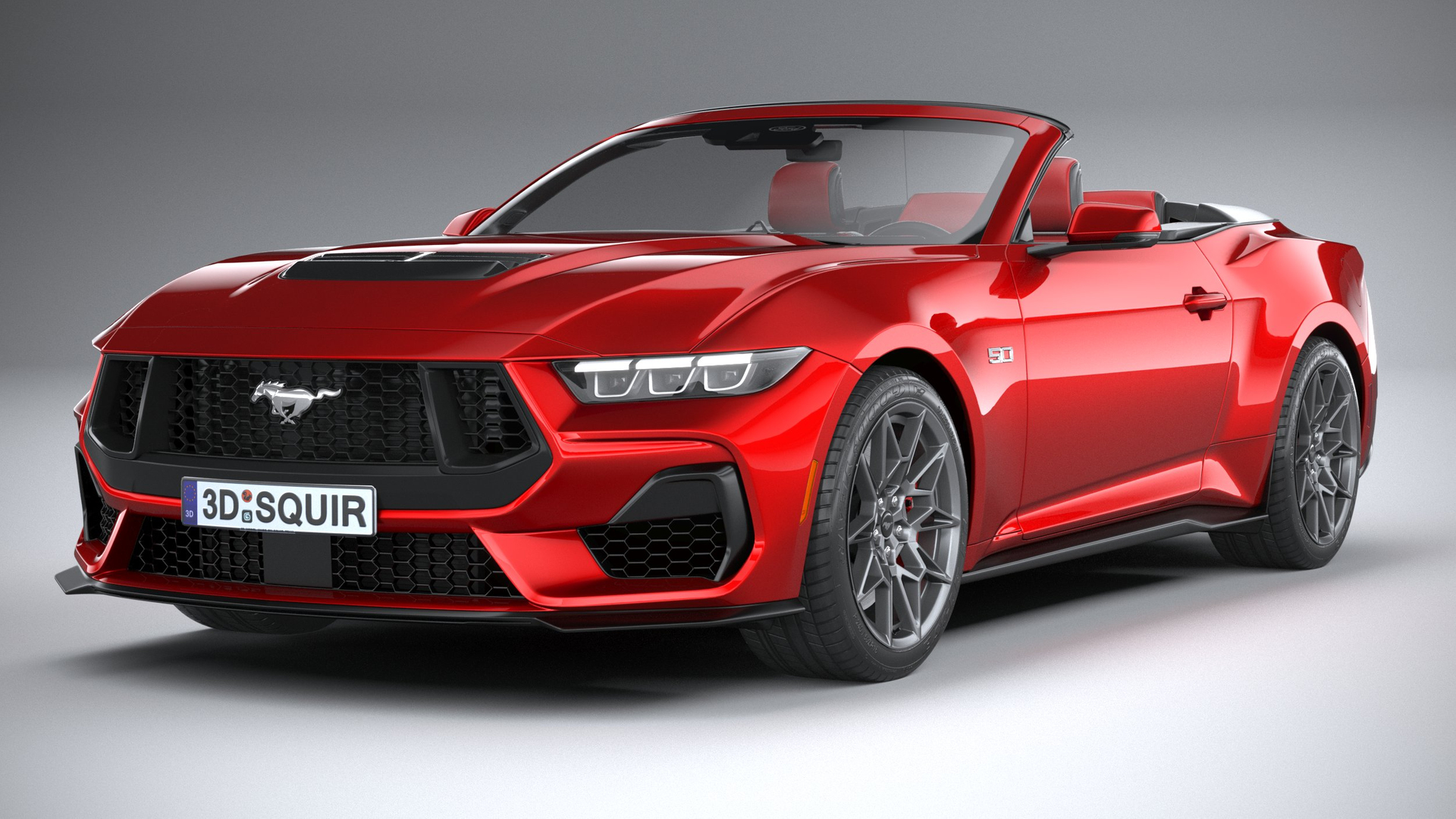 modelo 3d Ford Mustang GT Descapotable 2024 - TurboSquid 1982796