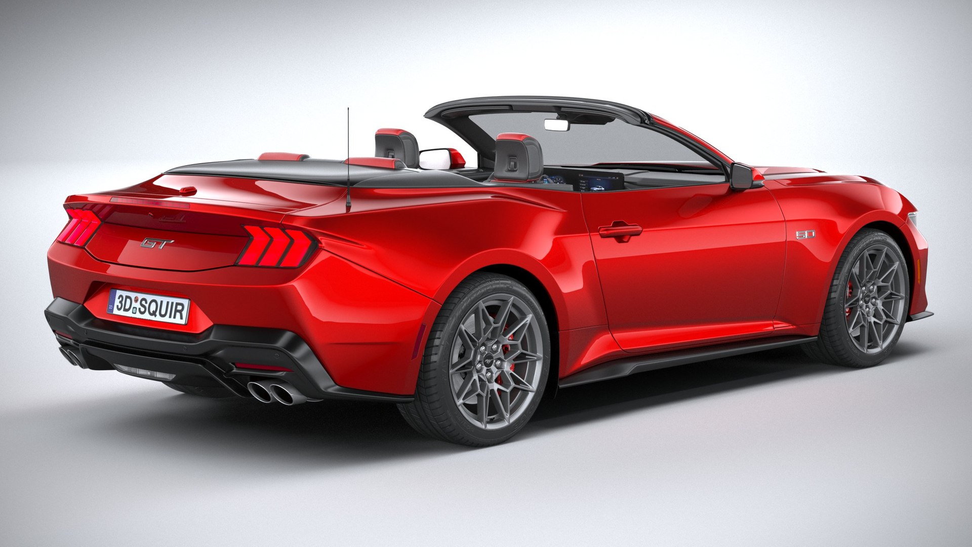 Ford Mustang GT Convertible 2024 model - TurboSquid 1982796