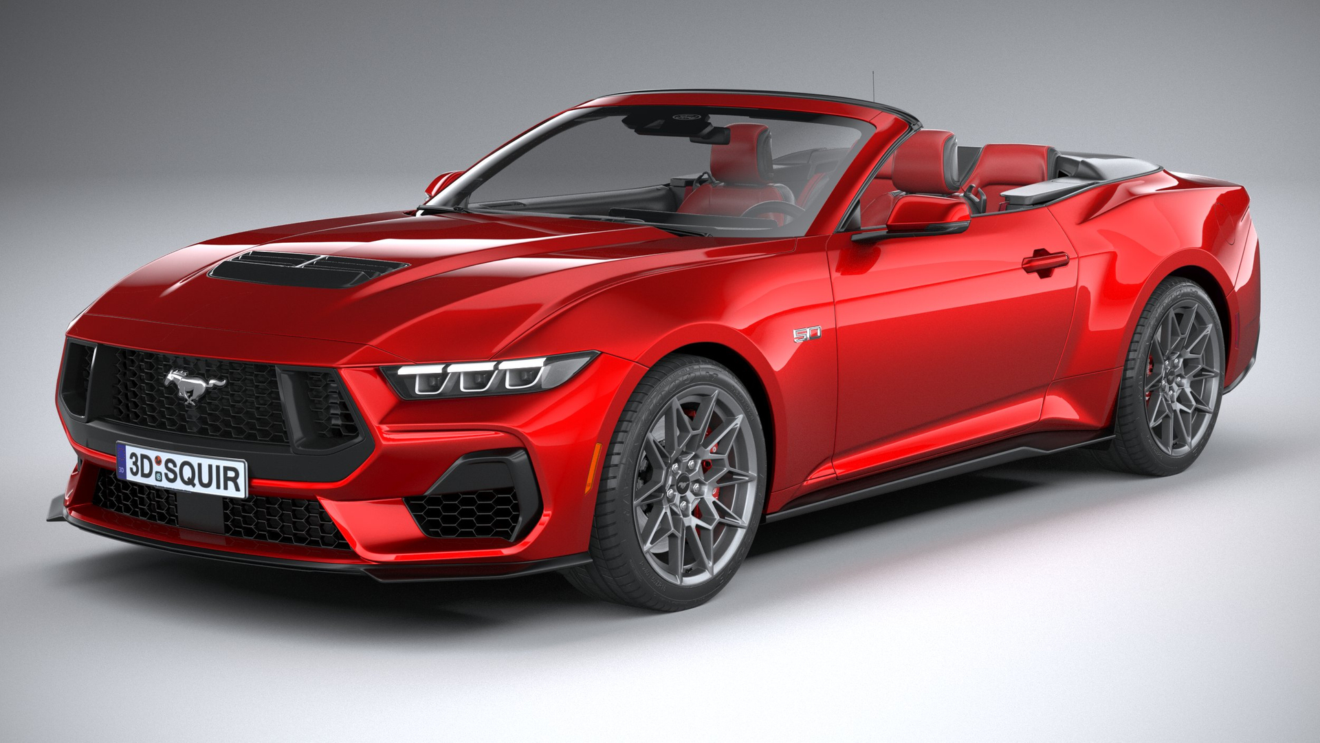 modelo 3d Ford Mustang GT Descapotable 2024 - TurboSquid 1982796