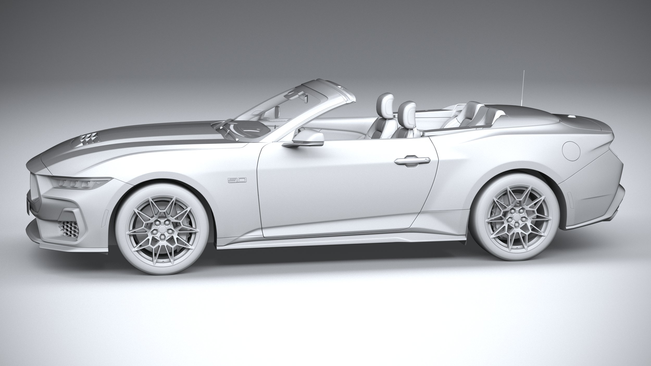 modelo 3d Ford Mustang GT Descapotable 2024 - TurboSquid 1982796