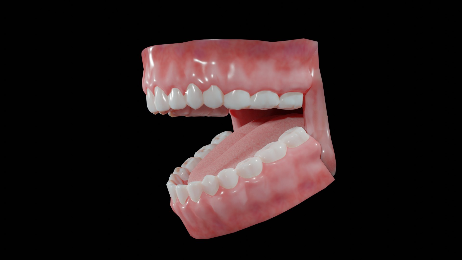 Human Mouth For Characters Low-poly Model - TurboSquid 1817481