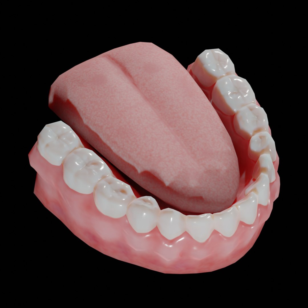 Human Mouth For Characters Low-poly Model - TurboSquid 1817481