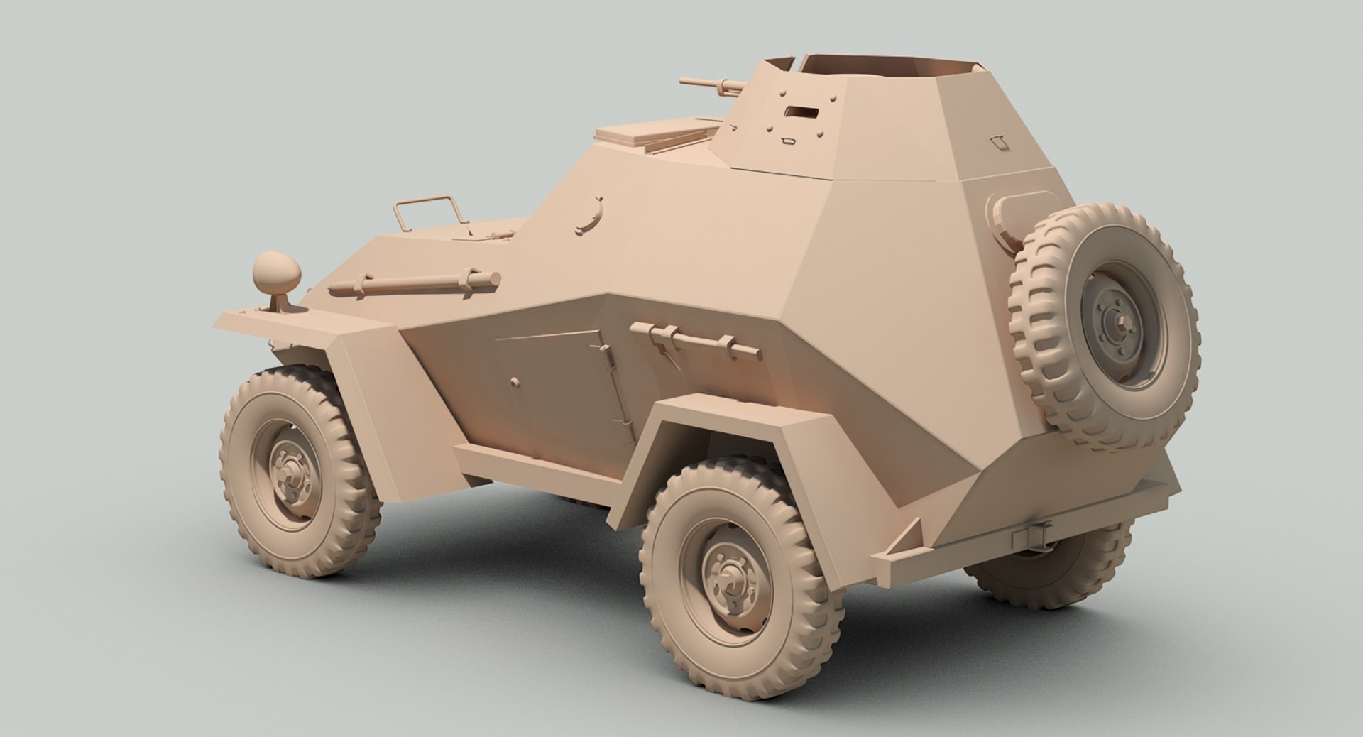 3D Ww2 Ba 64 Armored Car Model - TurboSquid 1206160