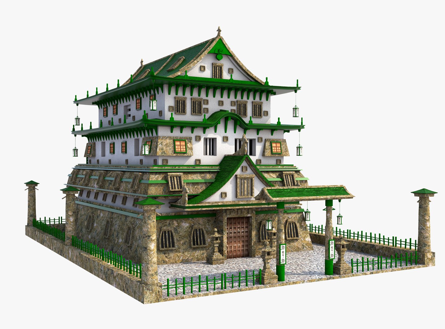 Japan Japanese Building 3D Model - TurboSquid 1698782