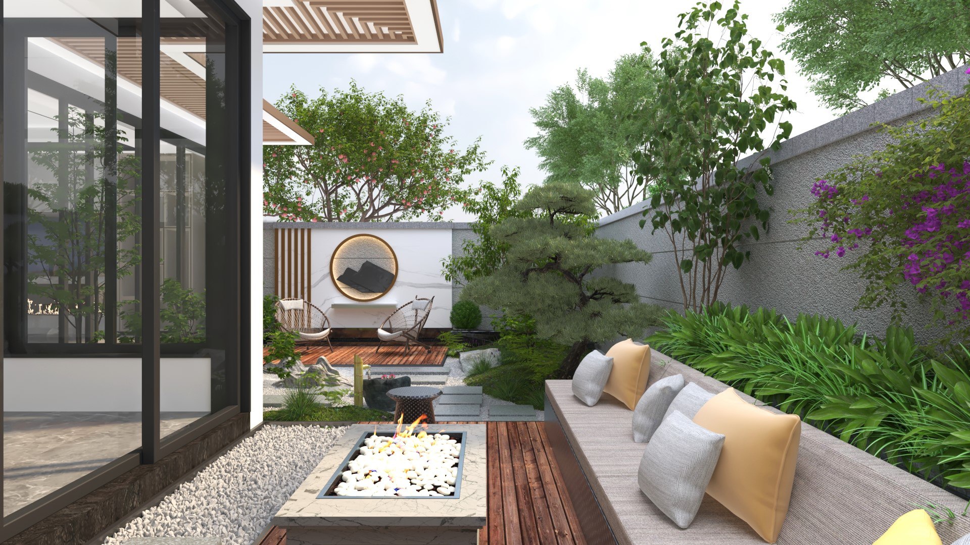 3D Quaint Courtyard Model - TurboSquid 2244632