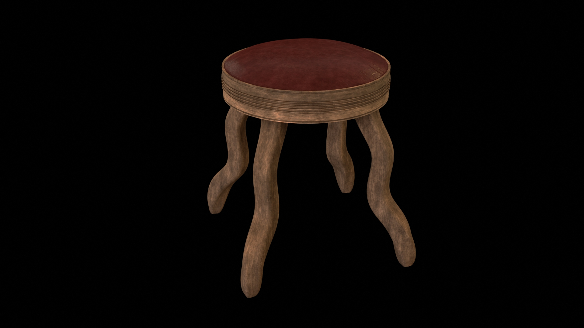 Wooden Stool model - TurboSquid 1738403