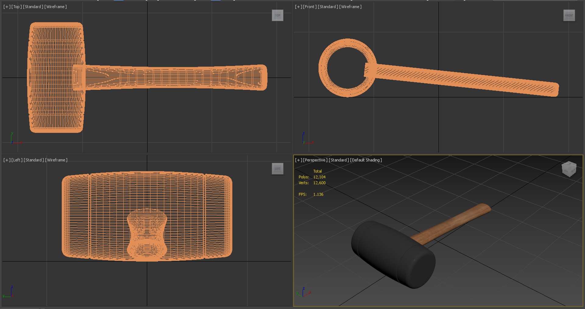 3D Model Mallet Tool - TurboSquid 1869179