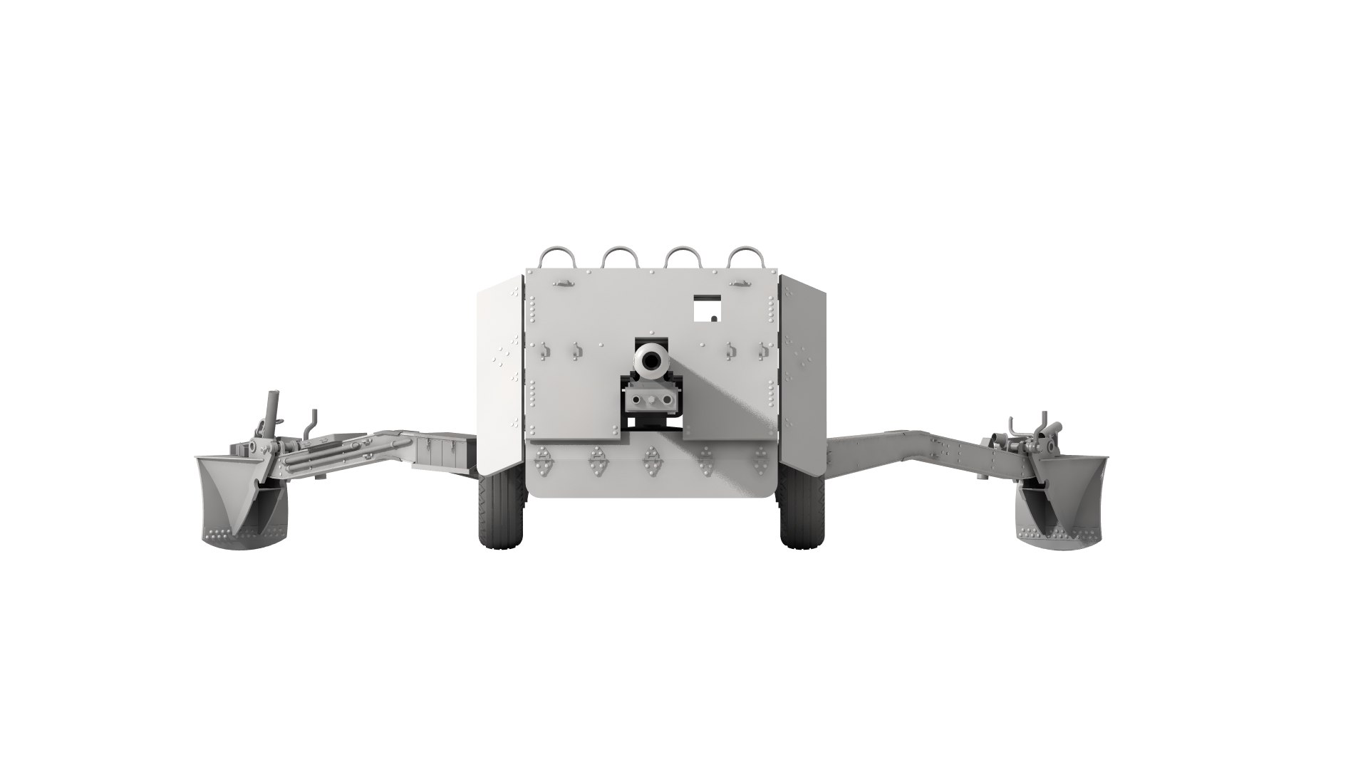 Ordnance QF17 Pounder Antitank Gun 3D Model - TurboSquid 2413780