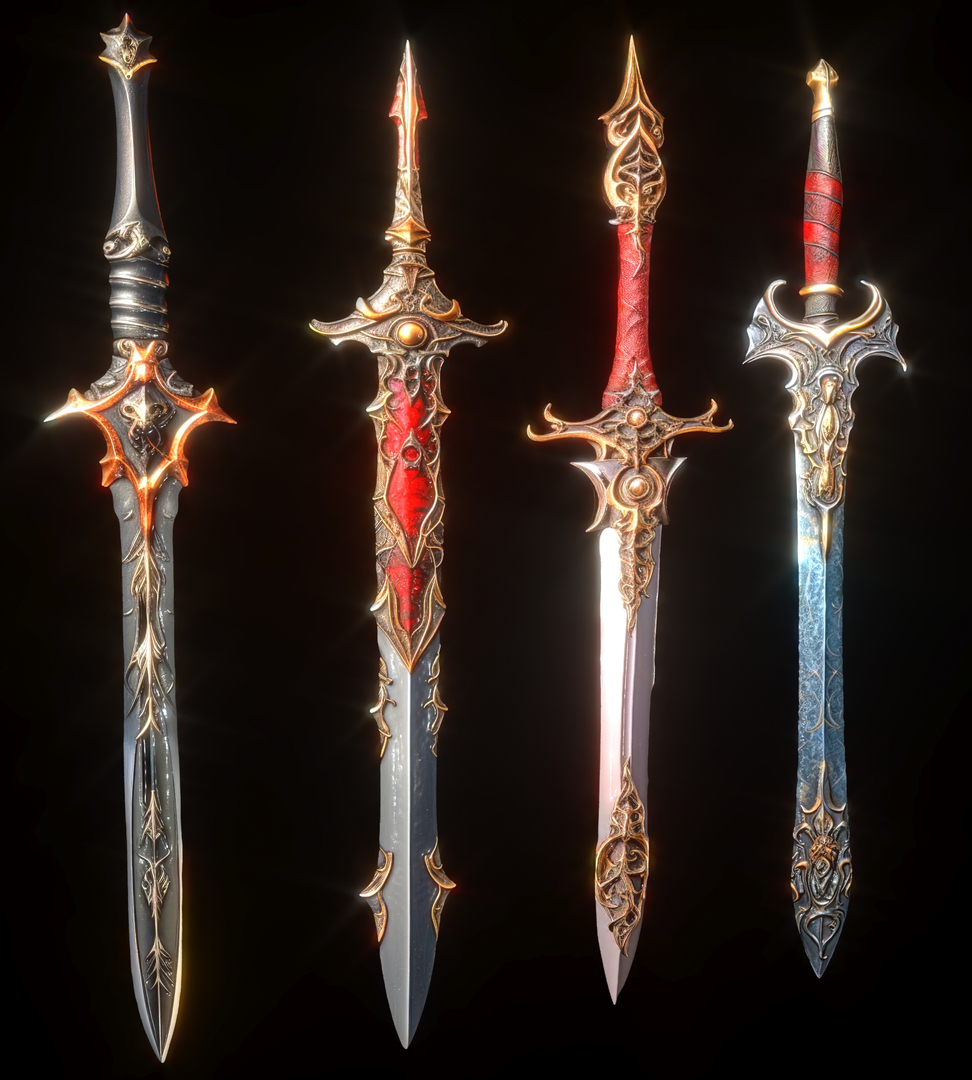 Magical Swords 3D Model - TurboSquid 2165199