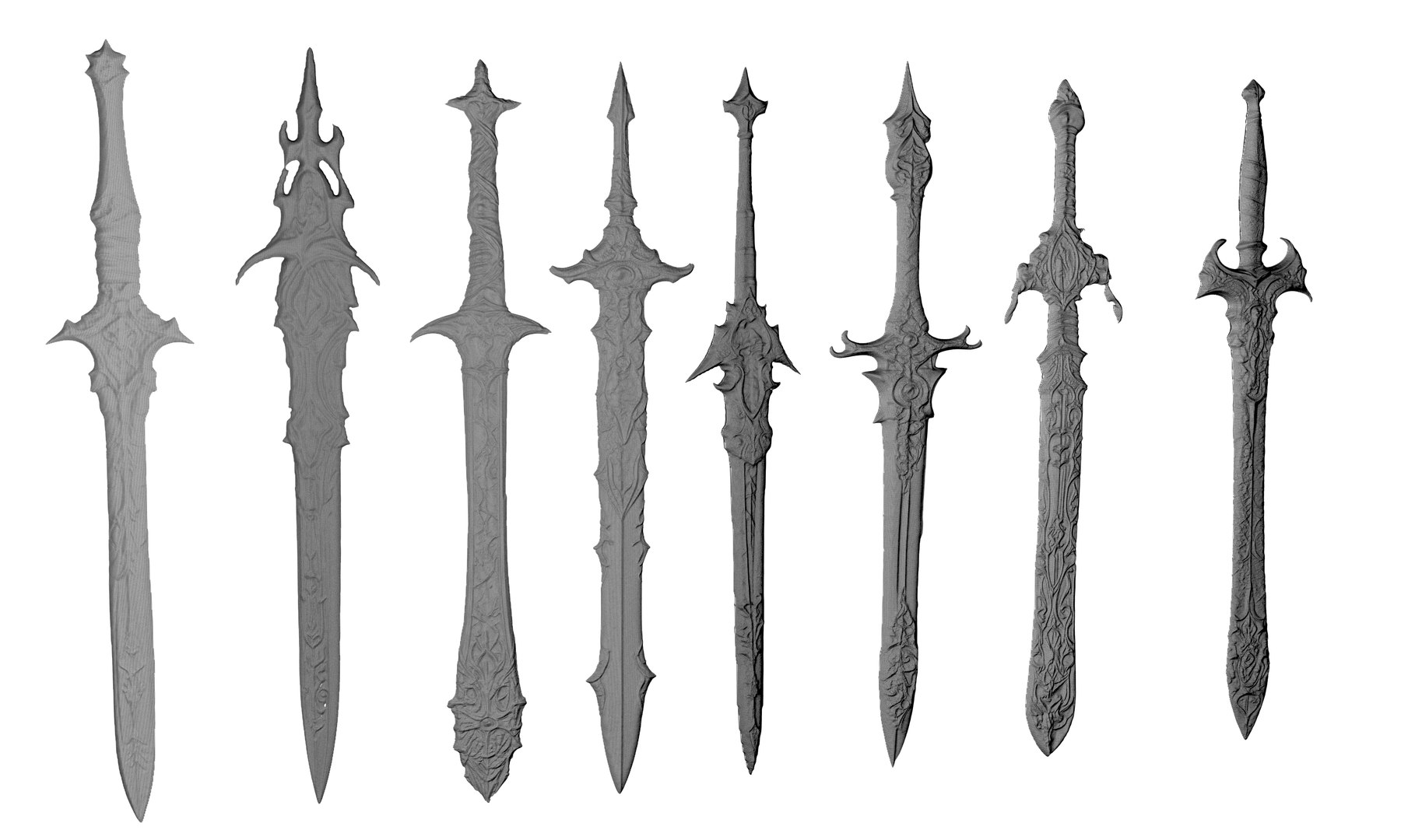 Magical Swords 3D Model - TurboSquid 2165199