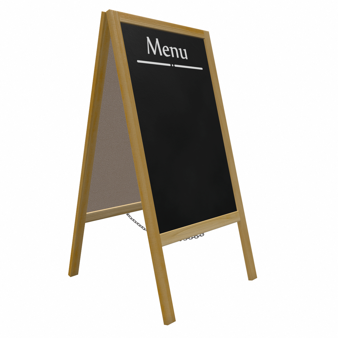 menu board 3d 3ds