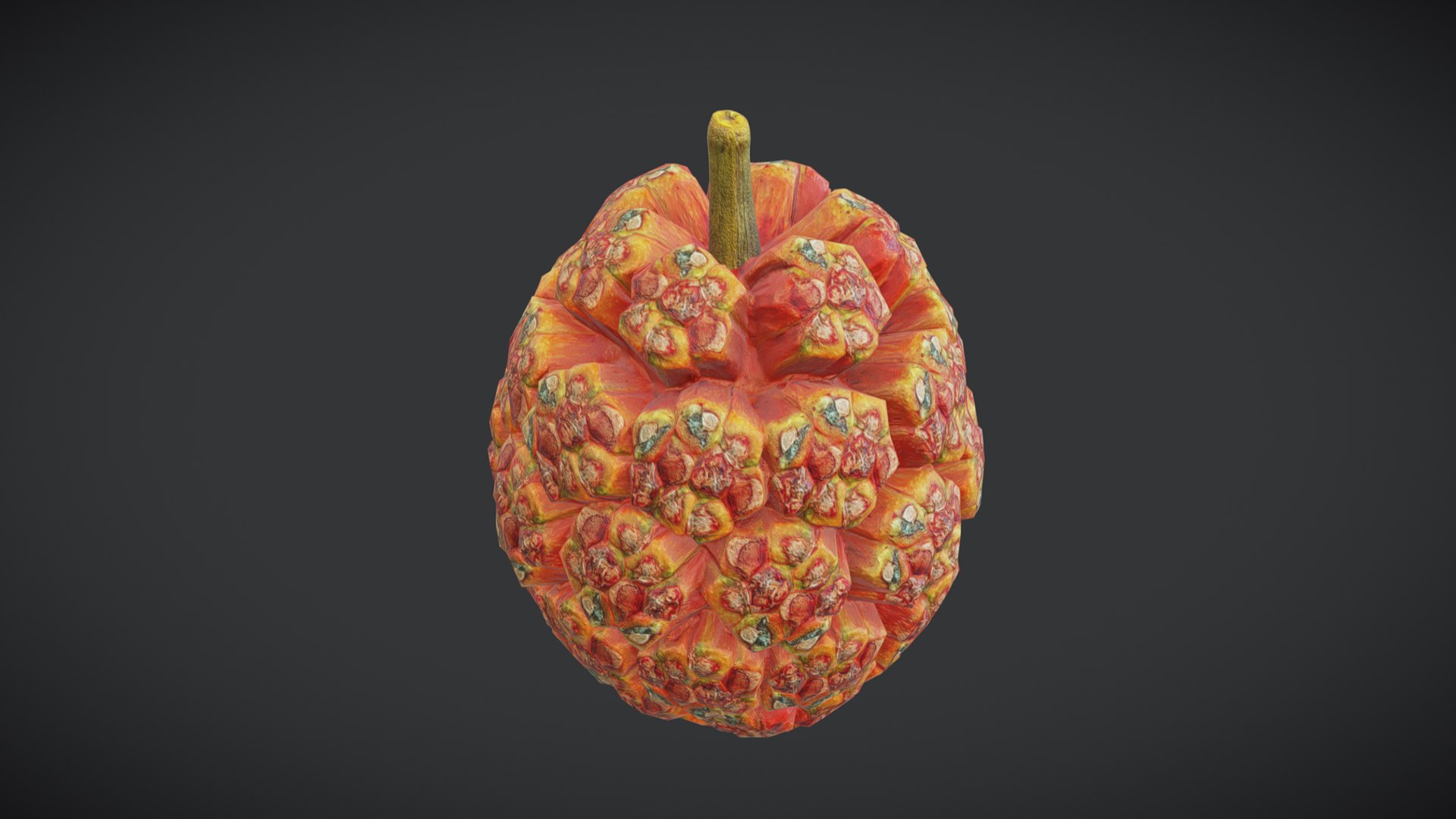 Fruit Hala Low Poly 3D Model - TurboSquid 2371491