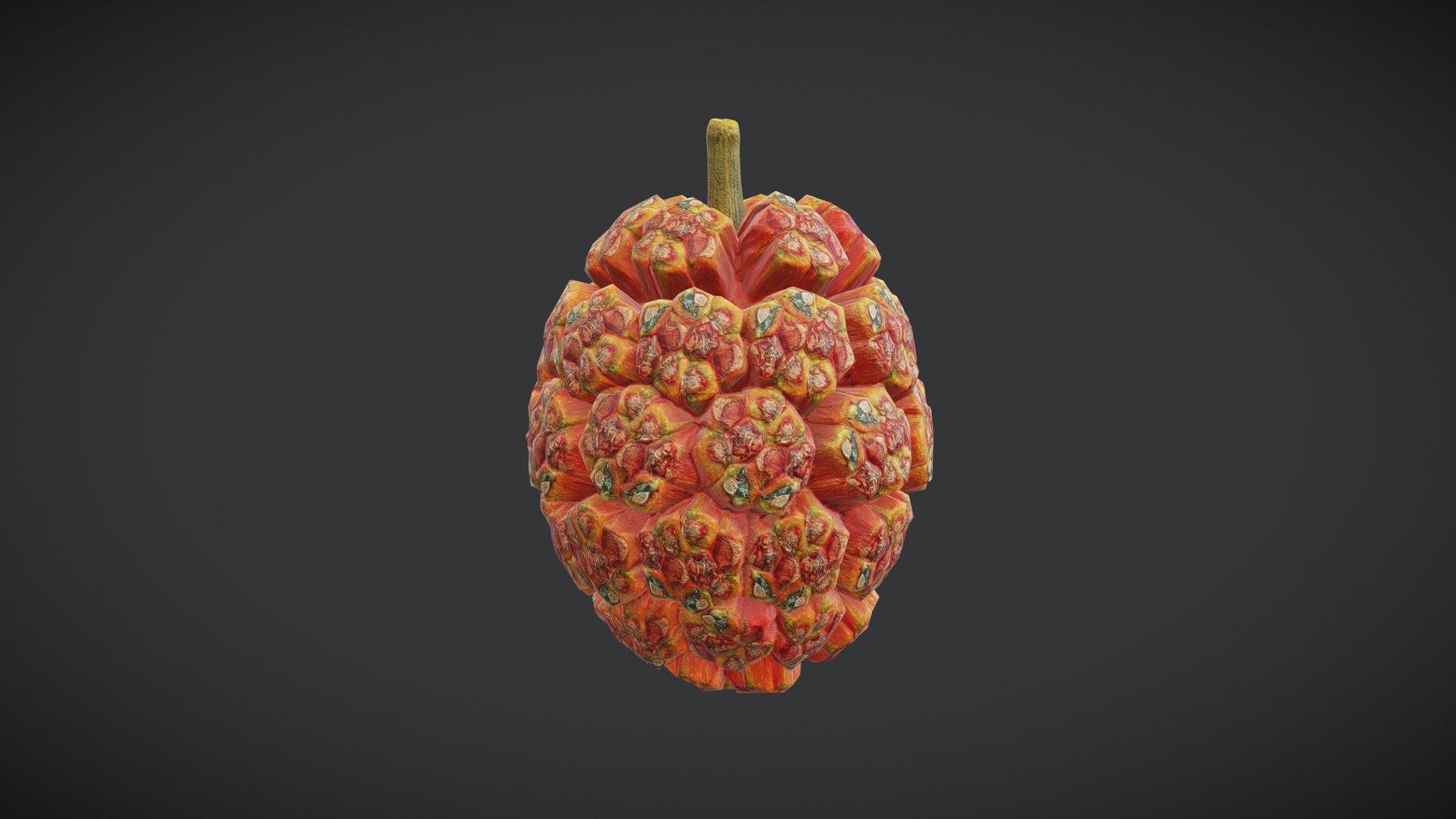Fruit Hala Low Poly 3D Model - TurboSquid 2371491