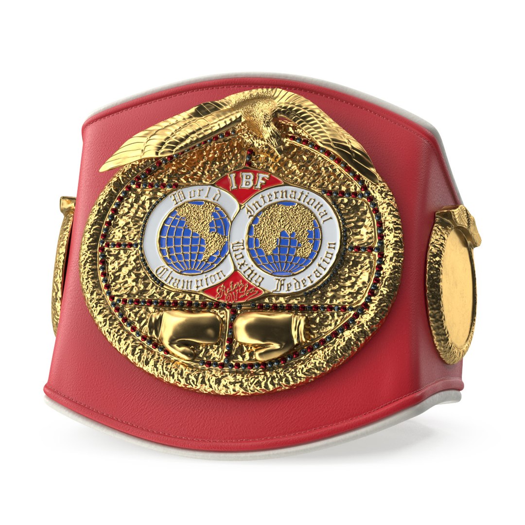 IBF Championship Belt Folded whith Fur 3D model - TurboSquid 2121164
