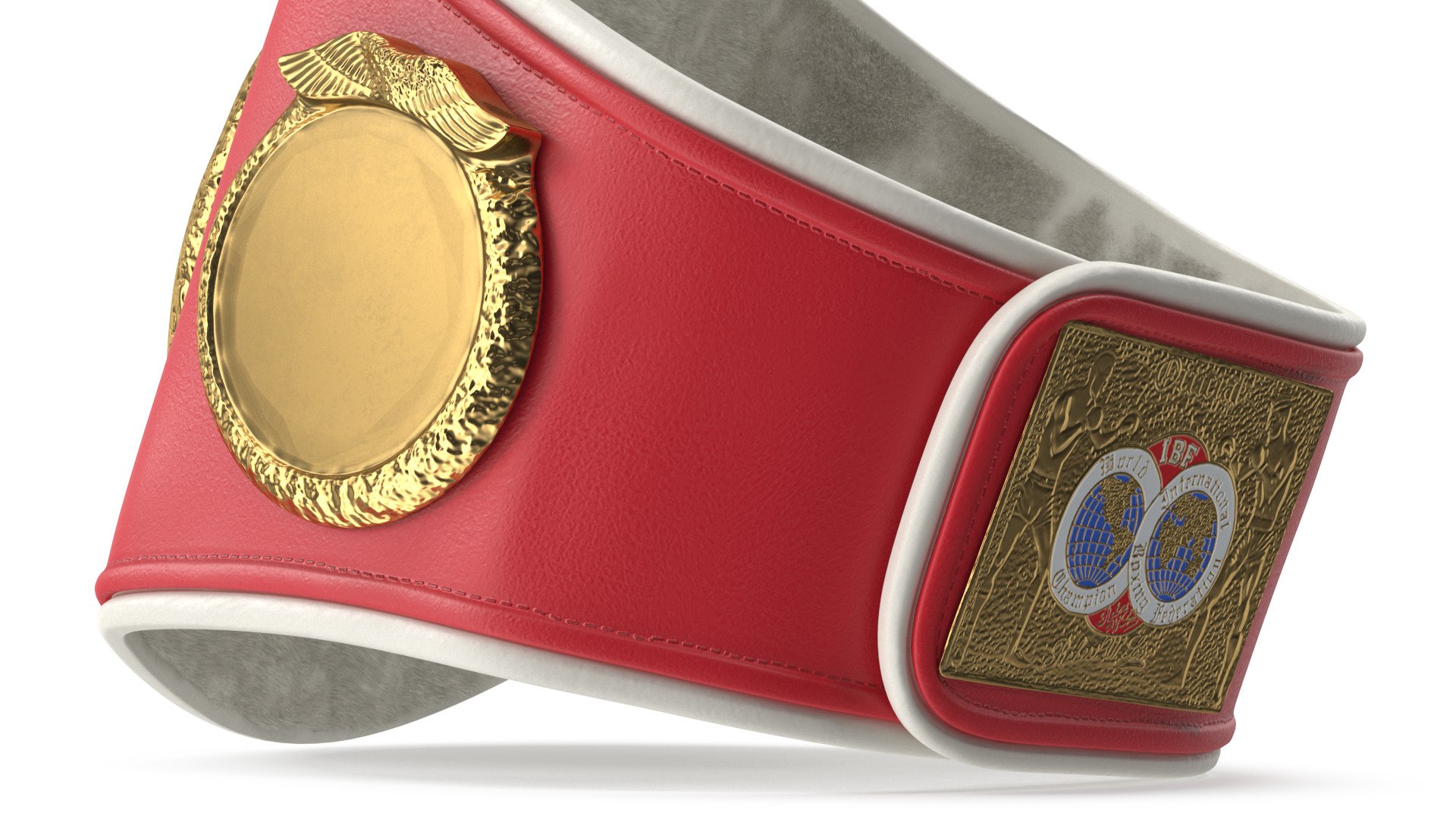 IBF Championship Belt Folded Whith Fur 3D Model - TurboSquid 2121164