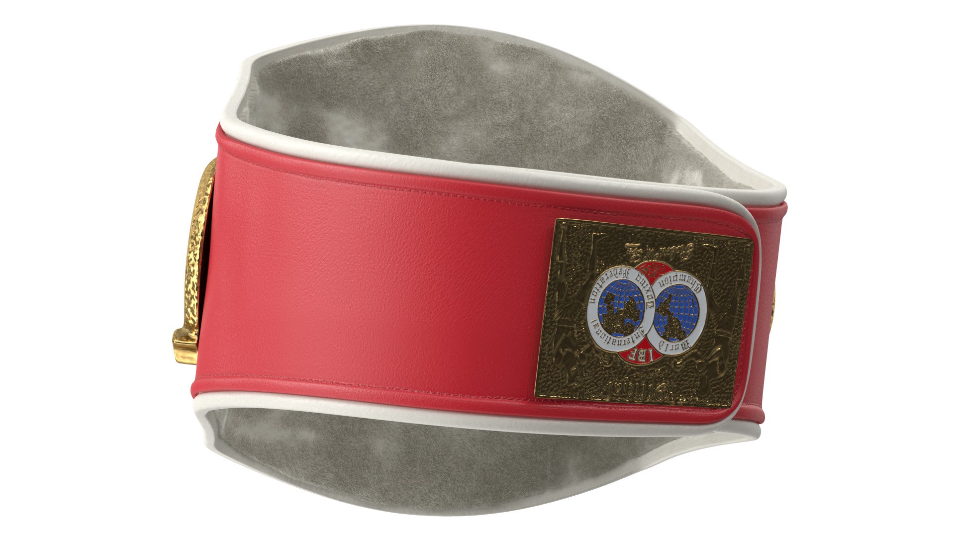 IBF Championship Belt Folded Whith Fur 3D Model - TurboSquid 2121164