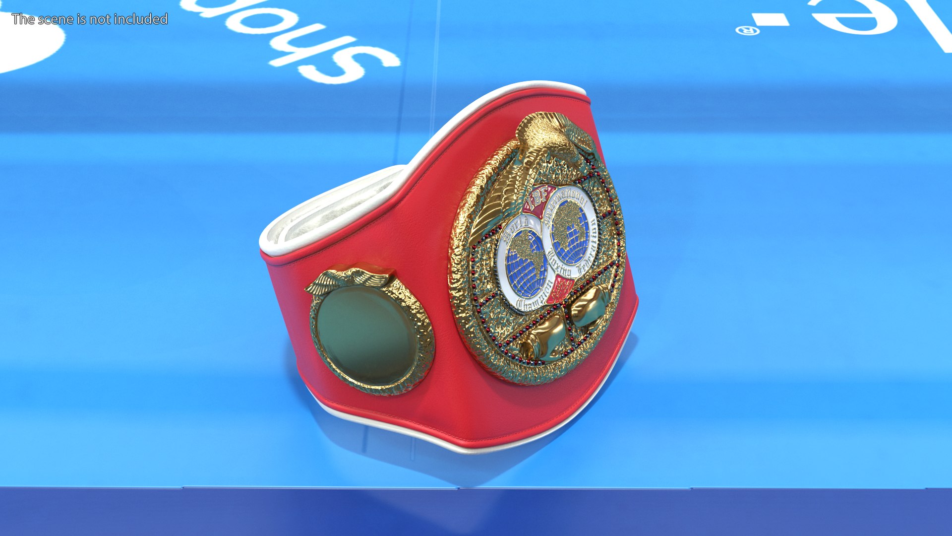 IBF Championship Belt Folded Whith Fur 3D Model - TurboSquid 2121164