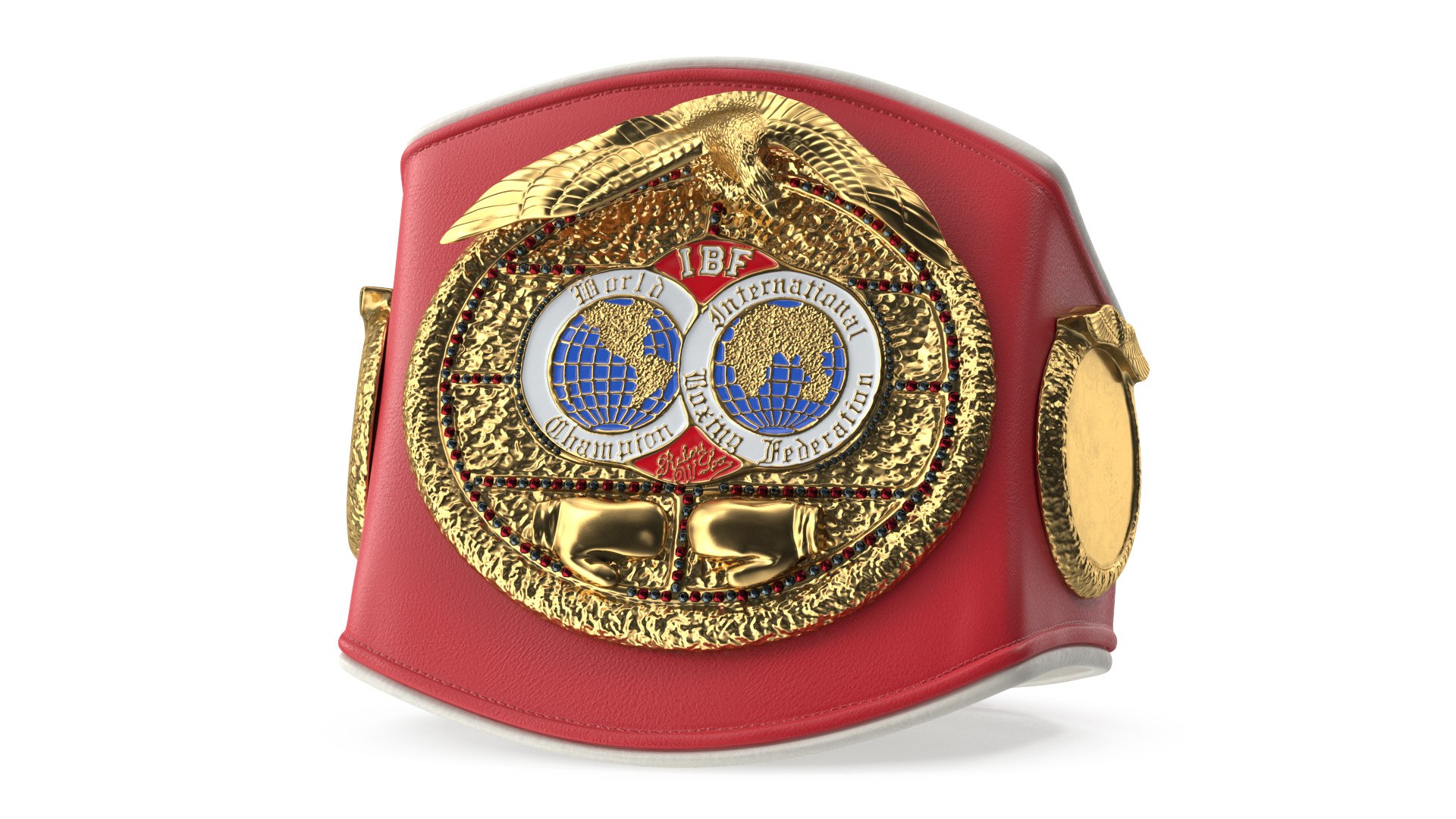 IBF Championship Belt Folded Whith Fur 3D Model - TurboSquid 2121164