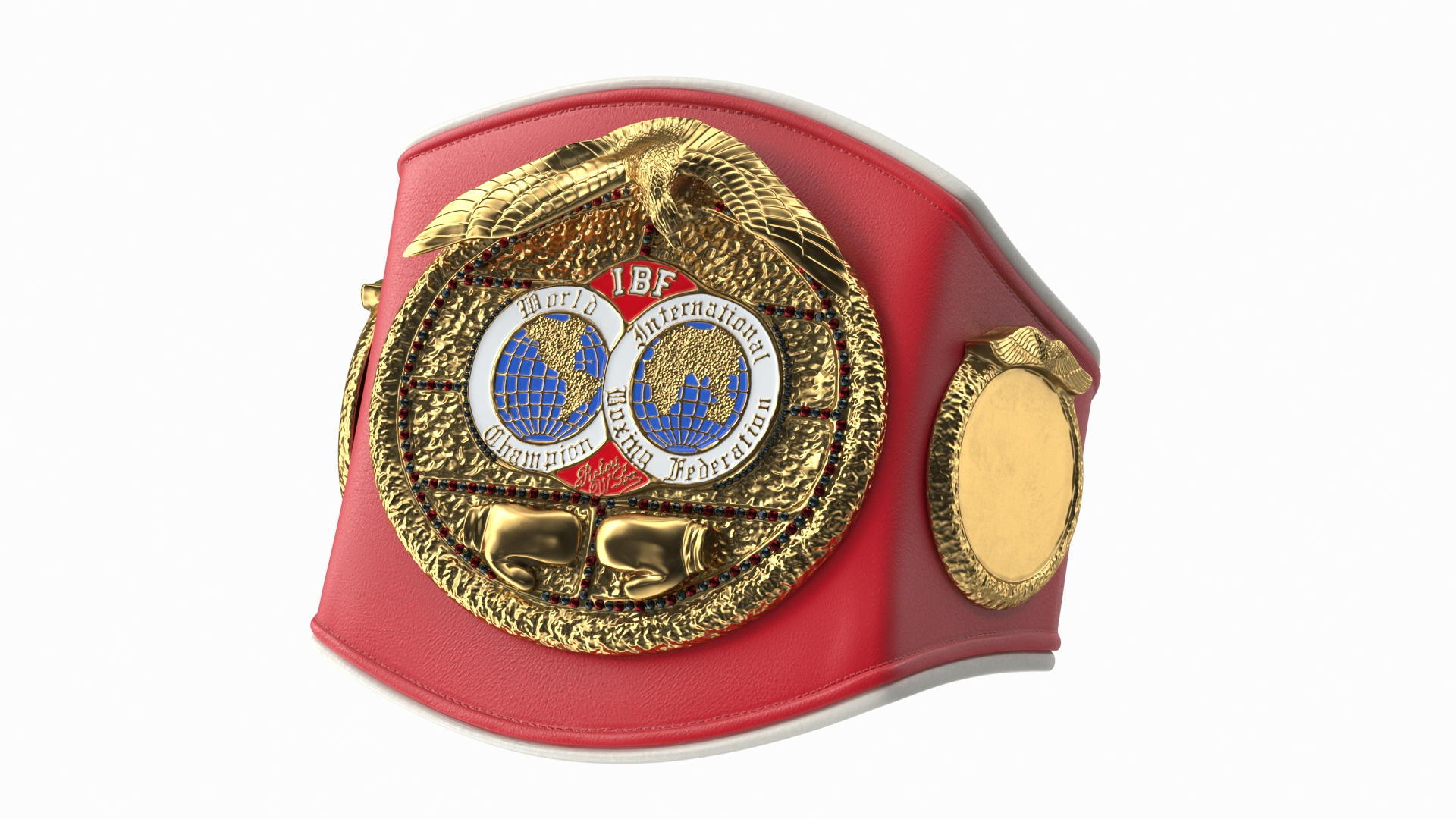 IBF Championship Belt Folded Whith Fur 3D Model - TurboSquid 2121164
