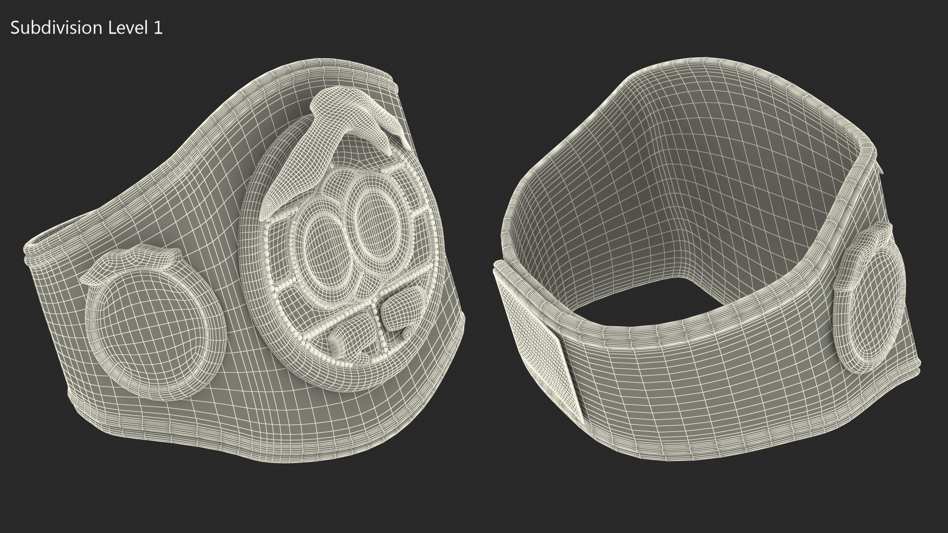 IBF Championship Belt Folded Whith Fur 3D Model - TurboSquid 2121164