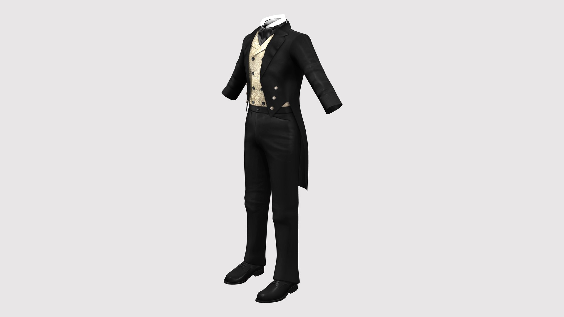 3D Men Regency Outfit - TurboSquid 1931729